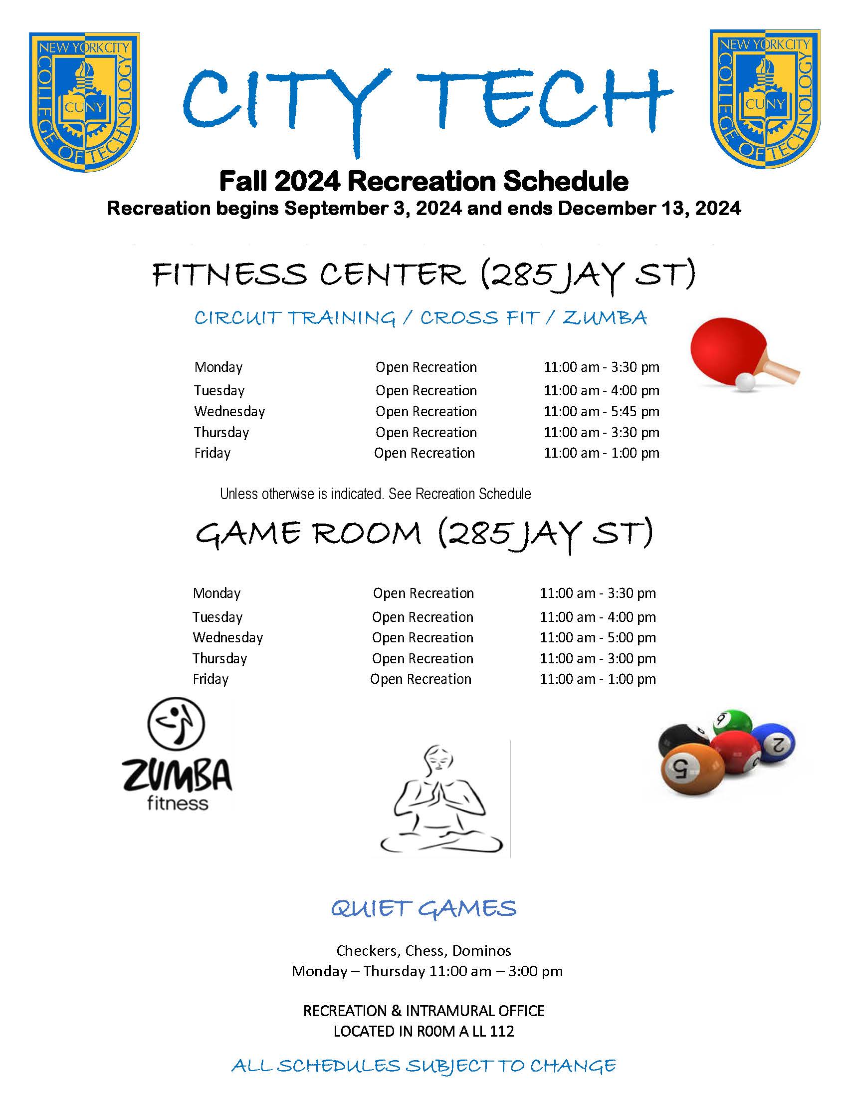 Recreation and Intramural - City Tech